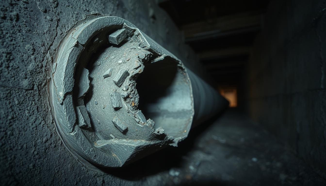 Collapsed drain pipe: signs, diagnosis and repair options