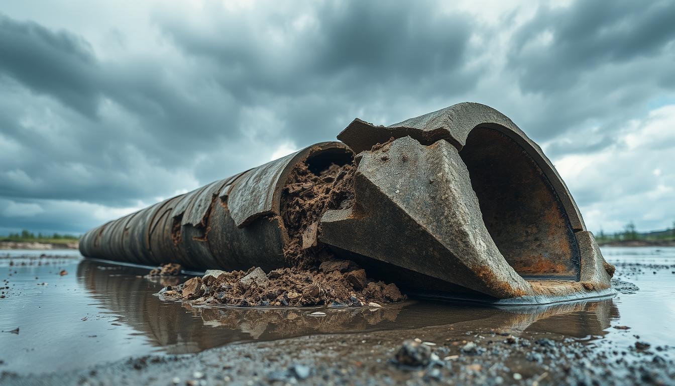 Collapsed drain pipe: signs, diagnosis and repair options